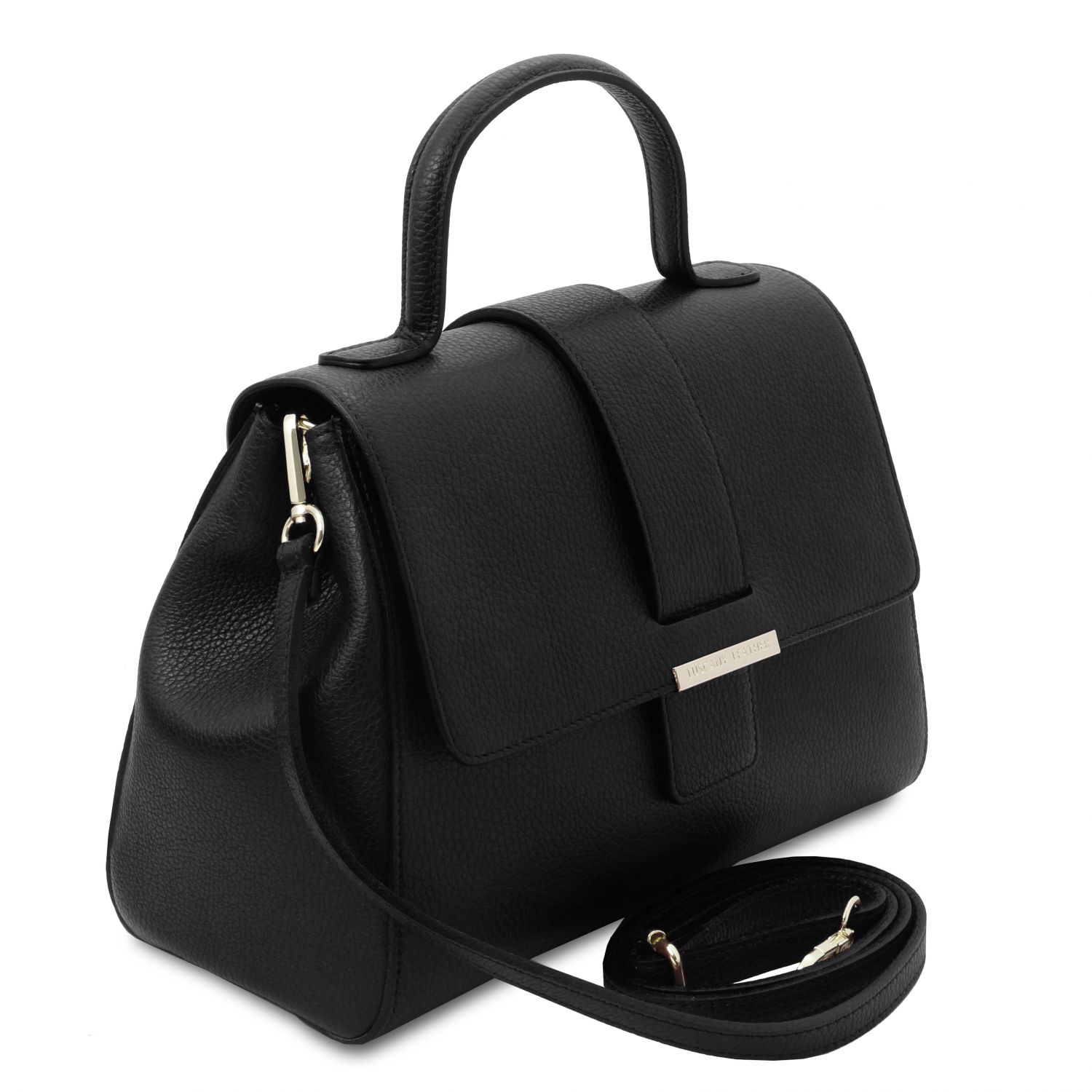 TL Bag Leather Handbag Black TL142156