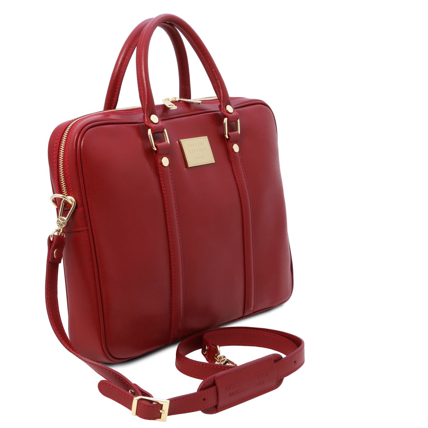 Prato Exclusive Saffiano Leather Laptop Case Red TL141626